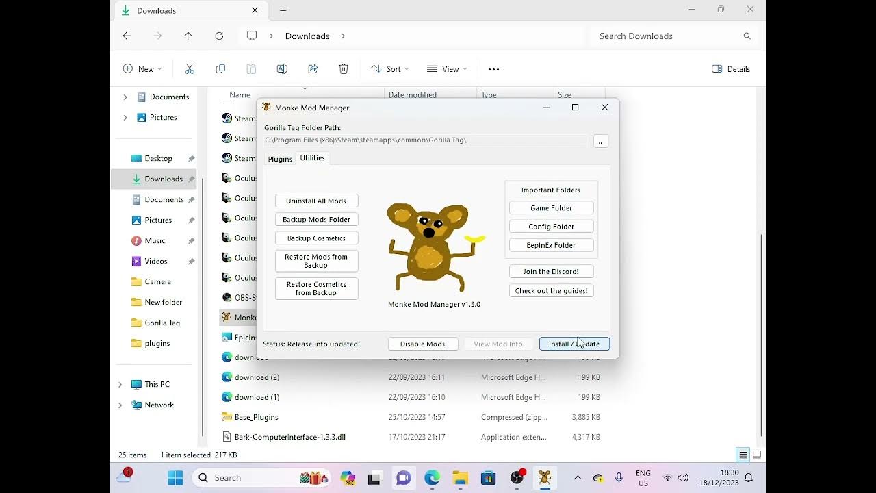 how to get the bark mod menu - YouTube