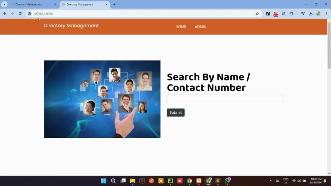 Directory Management System Using Python Django and MySQL | PHPGurukul - YouTube