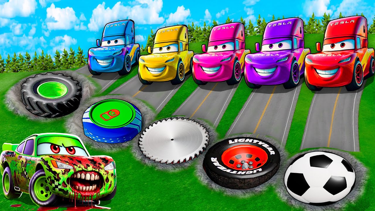 Big & Small:McQueen Zombie POLICE VS Tow Mater ,Nightmares Zombie ...