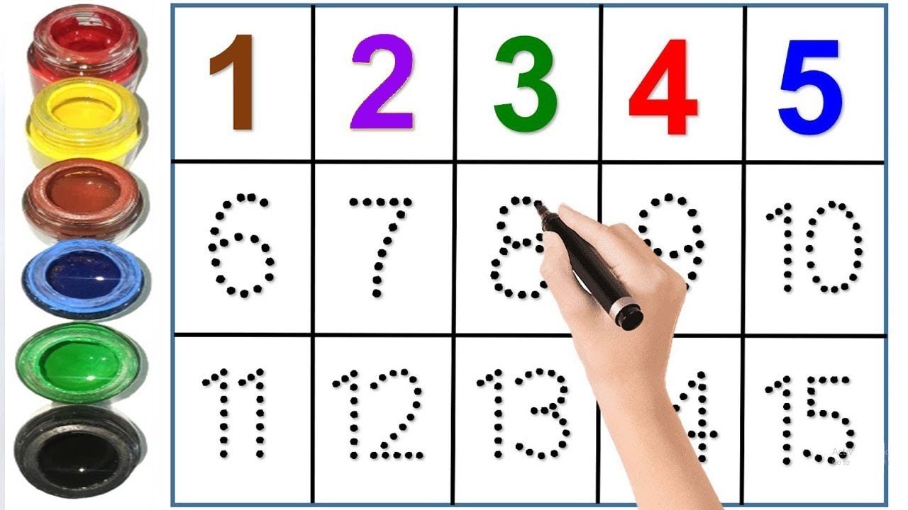 123 Numbers|One two three four| learn to count |Numbers song|1 to 100 ...