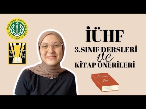 İÜHF 3.SINIF DERSLERİ Tavsiye Hukuk Kitapları !!! Ayrıntılı Video !!!