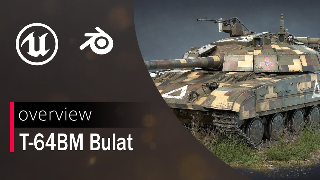 Tank T-64BM Bulat Game 3D-Model - YouTube