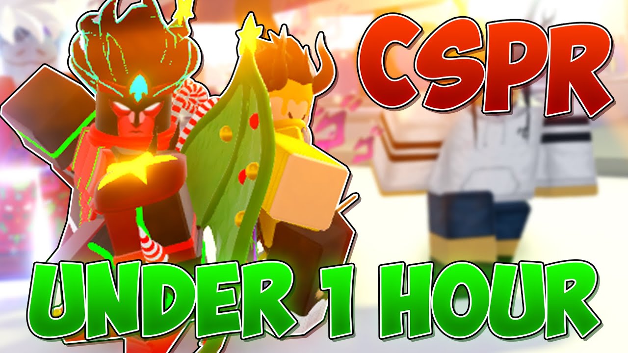Getting CSPR In Under 1 Hour | A Universal Time | Roblox - YouTube