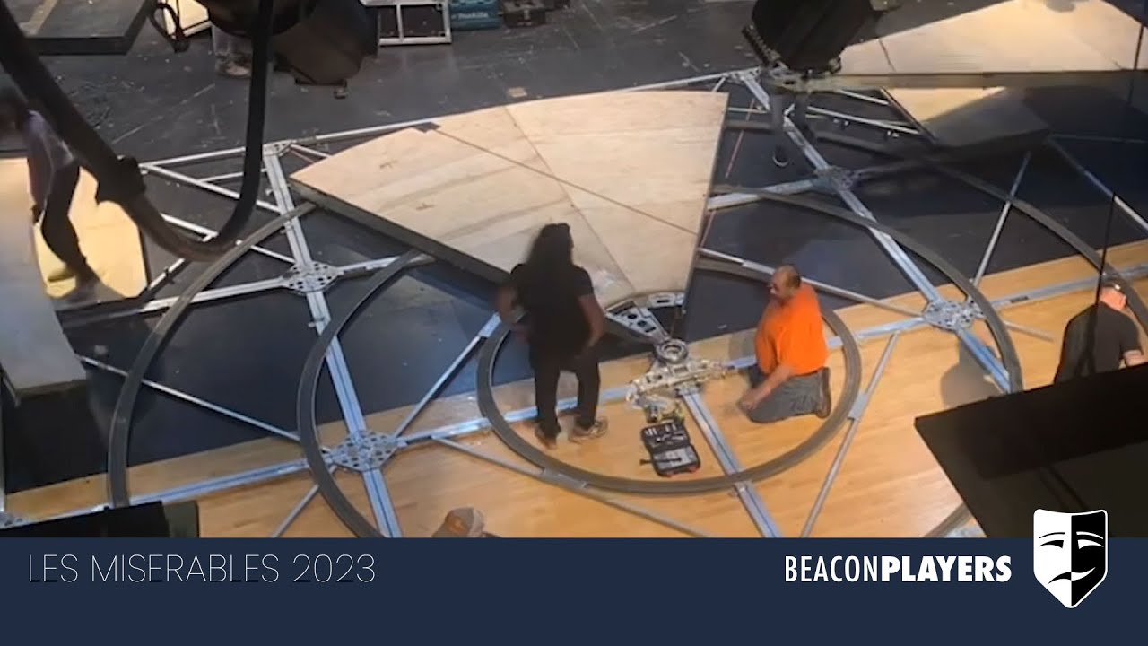 Turntable install for Beacon Players Les Mis 2023 - YouTube
