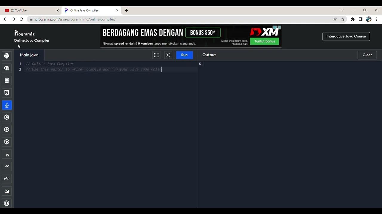 Java Programming Language Project 1 Hello World Created By Trishanth Kumar Youtube