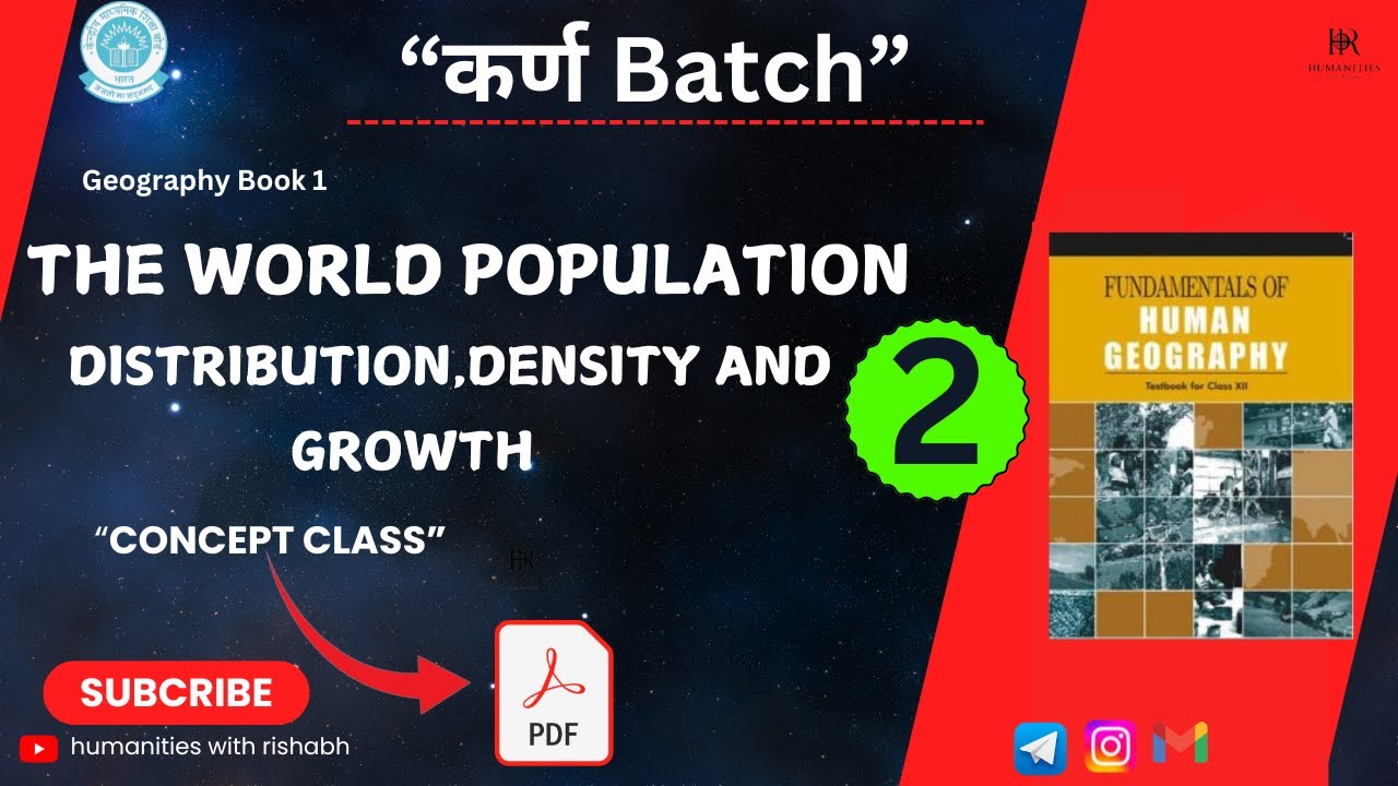 The World Population Distribution Density and Growth |Chap-2 |Class12 ...