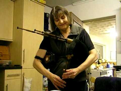 Anita Evans playing small pipes - YouTube