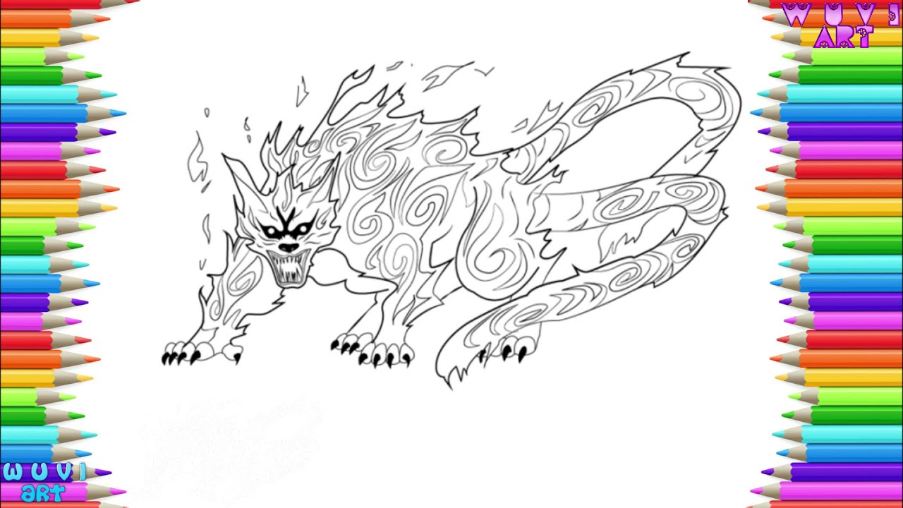 How to Draw Matatabi From Naruto Anime Character Step by Step Easy ...