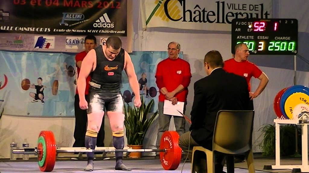 Christophe BARBOSA SVT france élite Châtellerault 2012 force athlétique ...