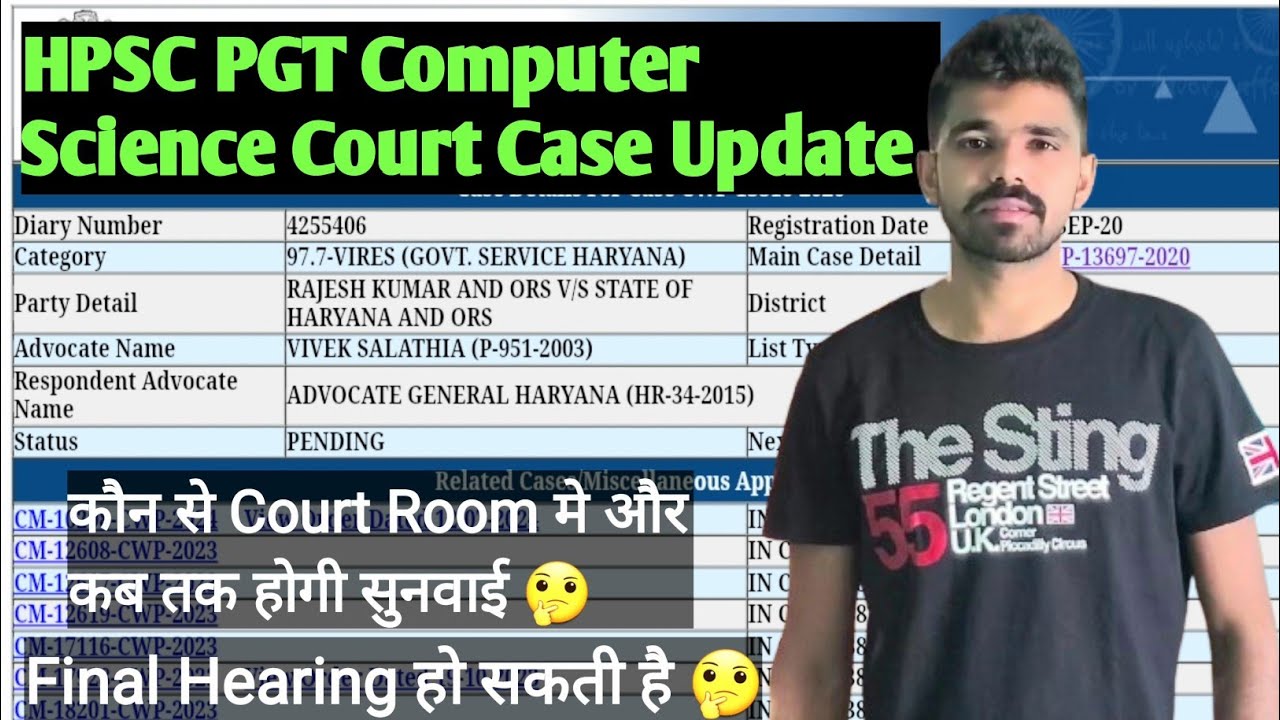 Hpsc pgt computer science court case update 👍 || hpsc computer science update - YouTube