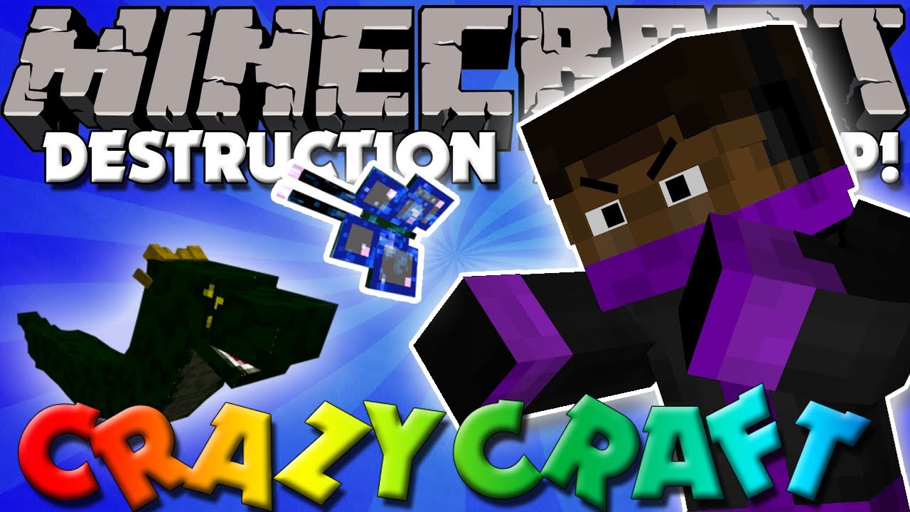 Minecraft CRAZY CRAFT Ep.6 PREPARATION AND BOSS DESTRUCTION ...