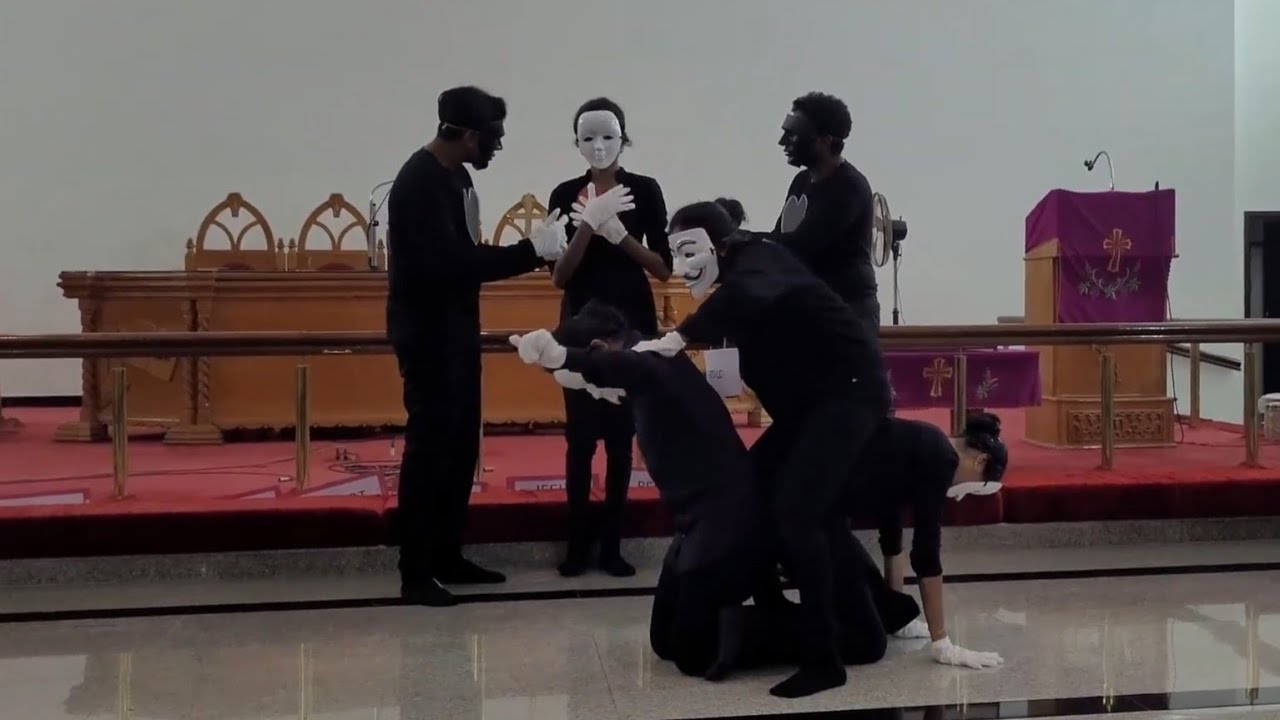 Christian Mime JESUS and SATON #mime #drama - YouTube