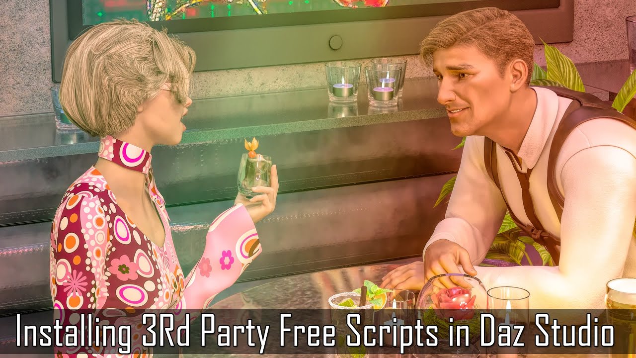 Daz Studio Scripts Installing Free 3rd Party Content - YouTube