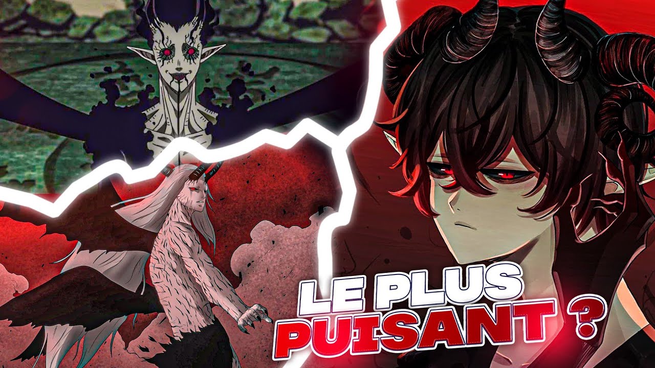 QUI est le DEMON le plus PUISSANT de BLACK CLOVER ? (TOP 10) - YouTube