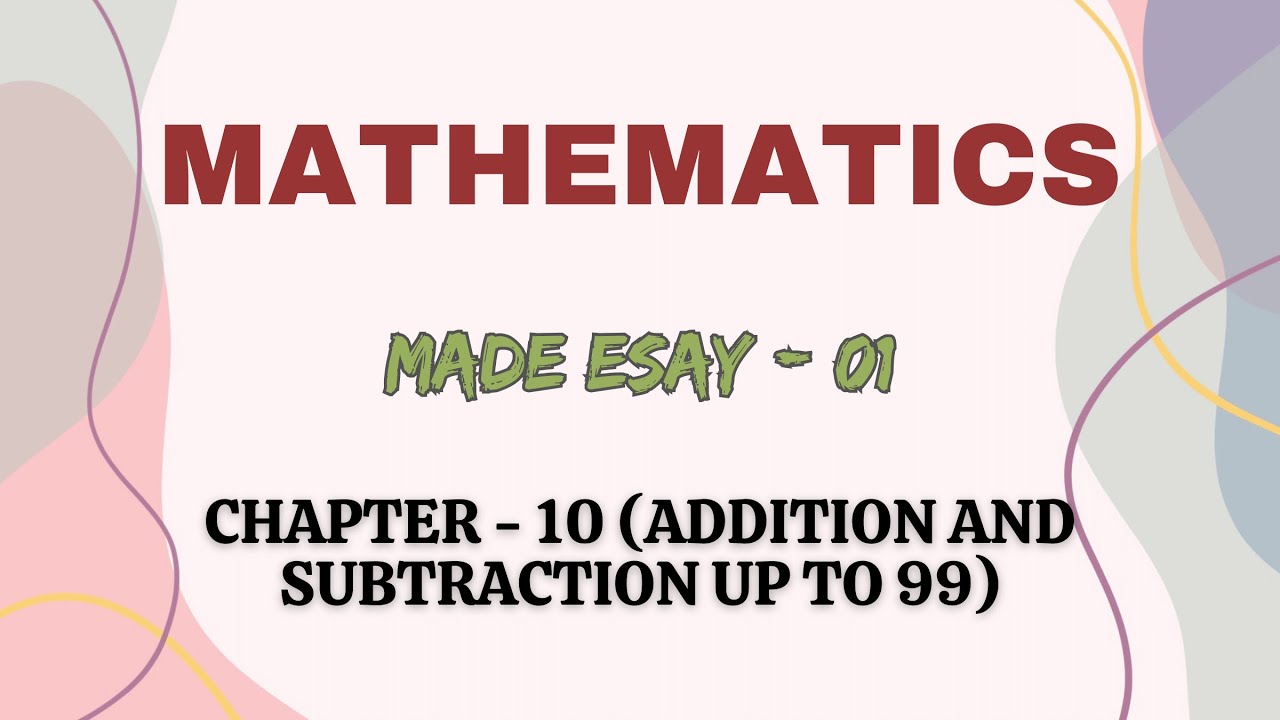 MATHEMATICS MADE EASY - 01 - YouTube