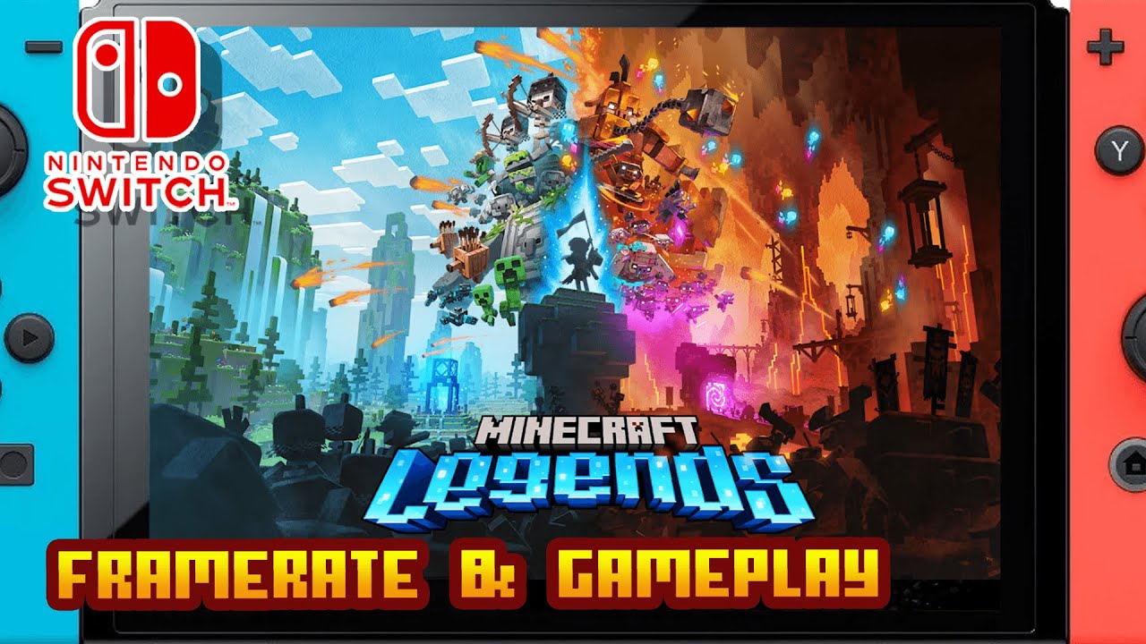 Minecraft Legends - (Nintendo Switch) - Framerate & Gameplay - YouTube
