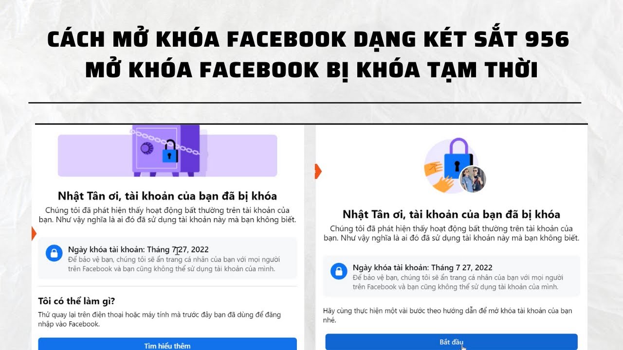 Cách Mở Khóa Facebook Dạng Két Sắt 956 Mới Nhất || Mở Khóa Facebook Bị ...