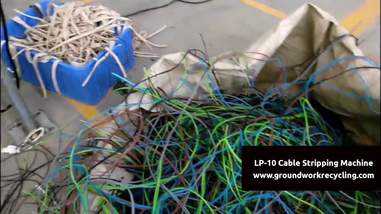 Recycle Copper From Scrap Cable with the LP-10 Cable Stripping Machine ...