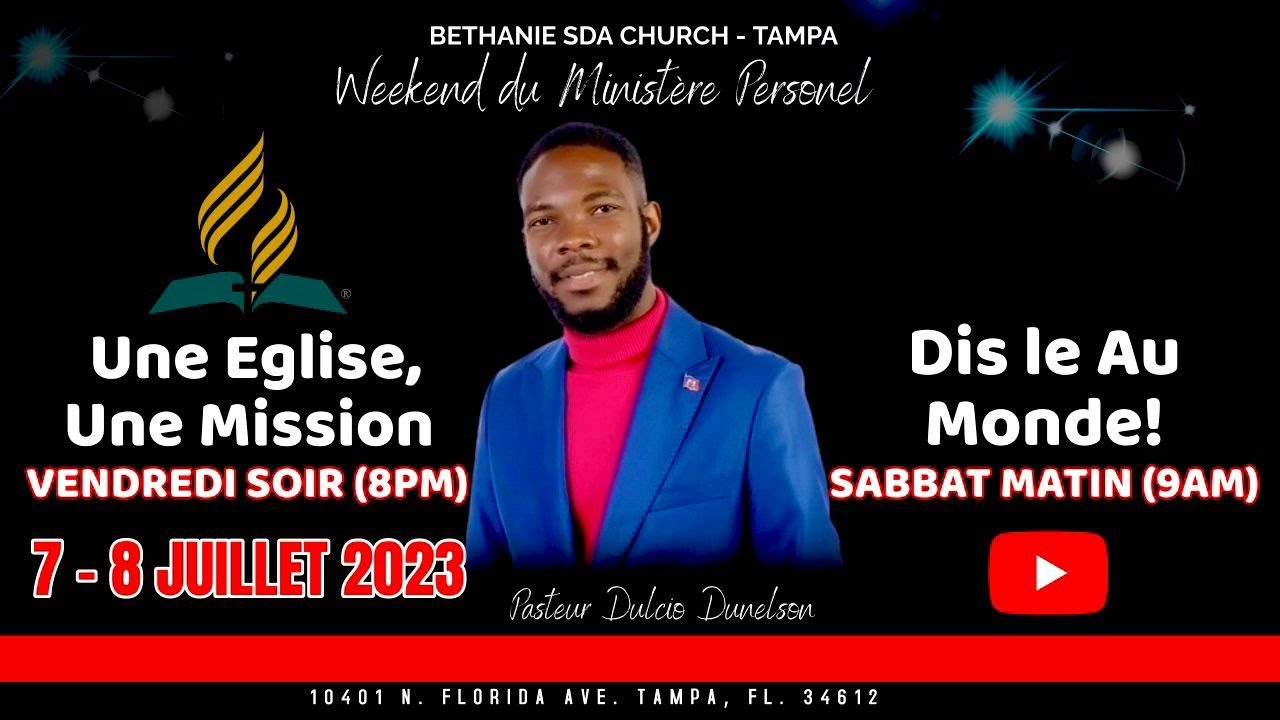Une Eglise, Une Mission | Past. Dulcio Dunelson - YouTube