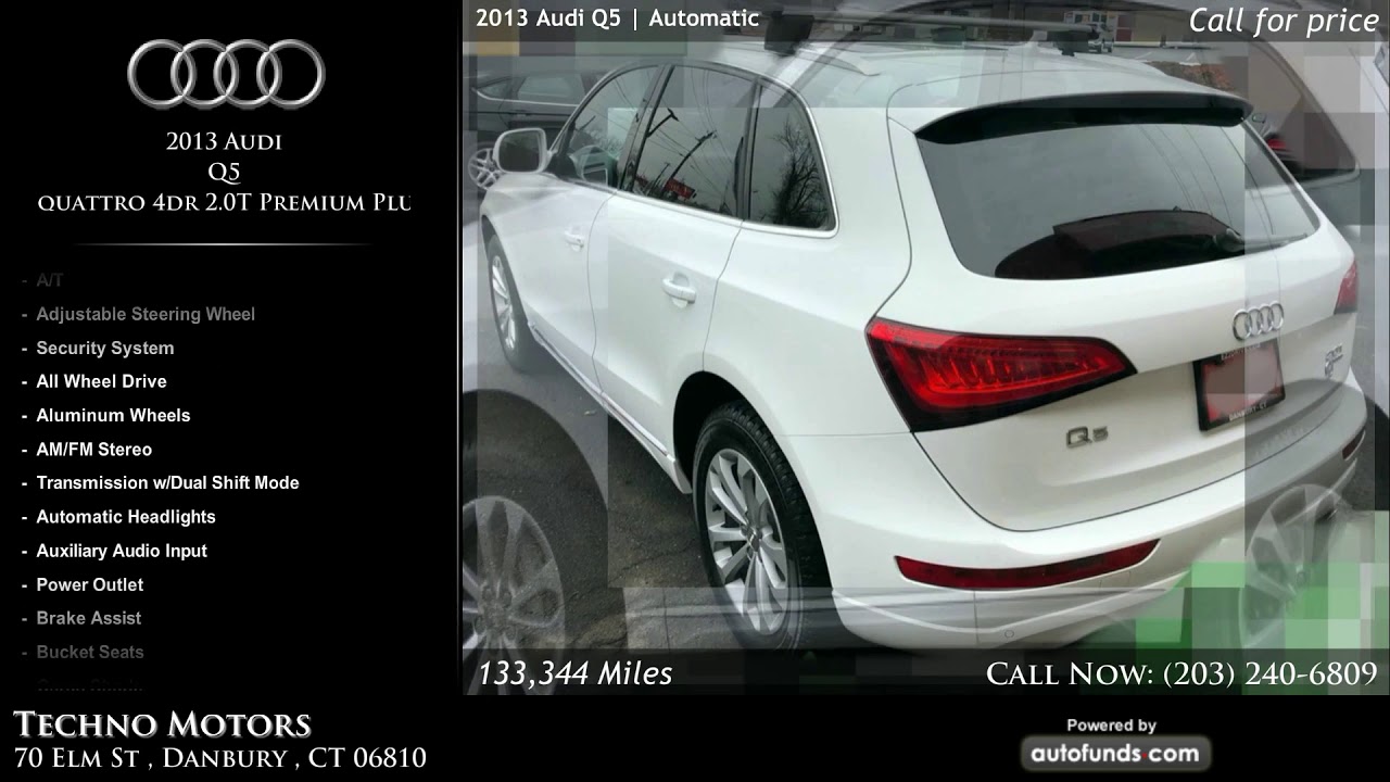 Used 2013 Audi Q5 | Techno Motors , Danbury , CT - YouTube