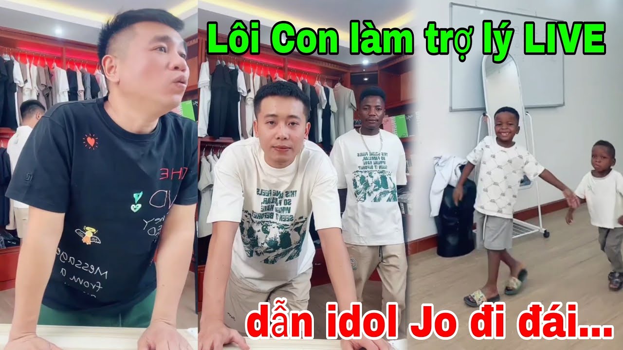 Cười bể bụng Quang Linh cho Lôi Con làm trợ lý live dẫn idol Jo mới nhú ...
