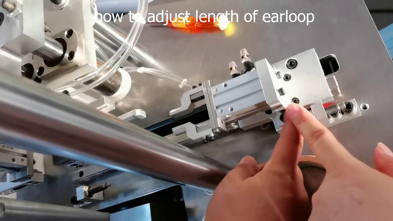 ultrasonic ear loop welding machine. how to adjust length of ear loop ...