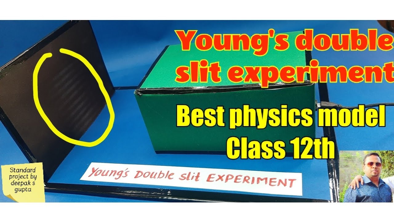Young's double slit experiment working model #young'sdoubleslit # ...