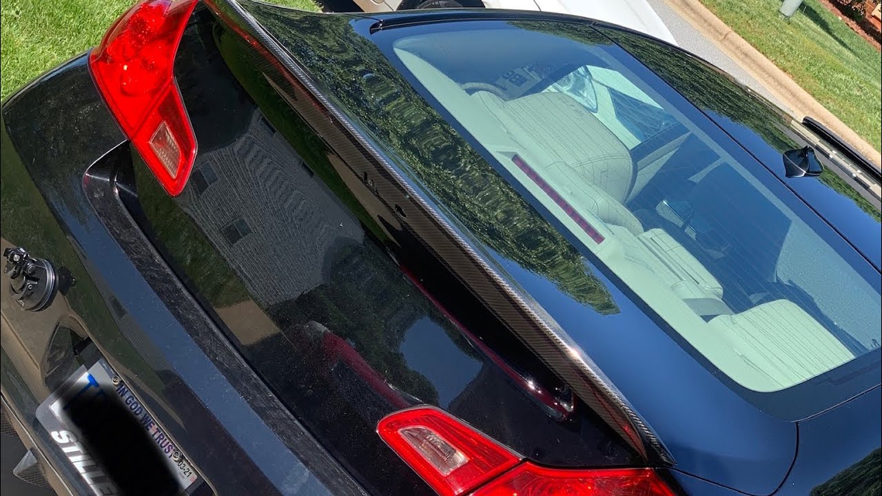 G35 Sedan Carbon Fiber Duckbill Wing INSTALLED - YouTube