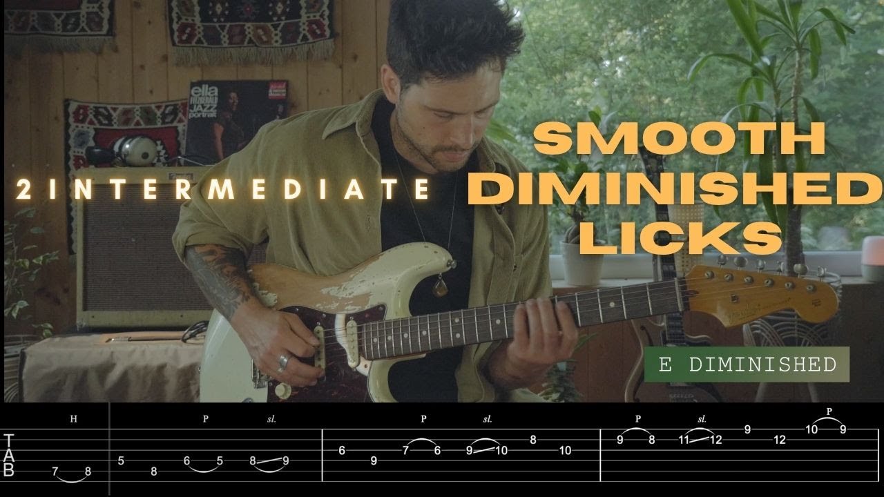 2 Smooth Nujazz/Fusion Diminished Licks | Easy Outside Lesson - YouTube