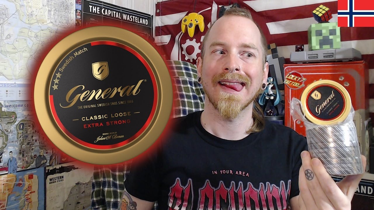 Snusprat - General Extra Strong Løs - YouTube