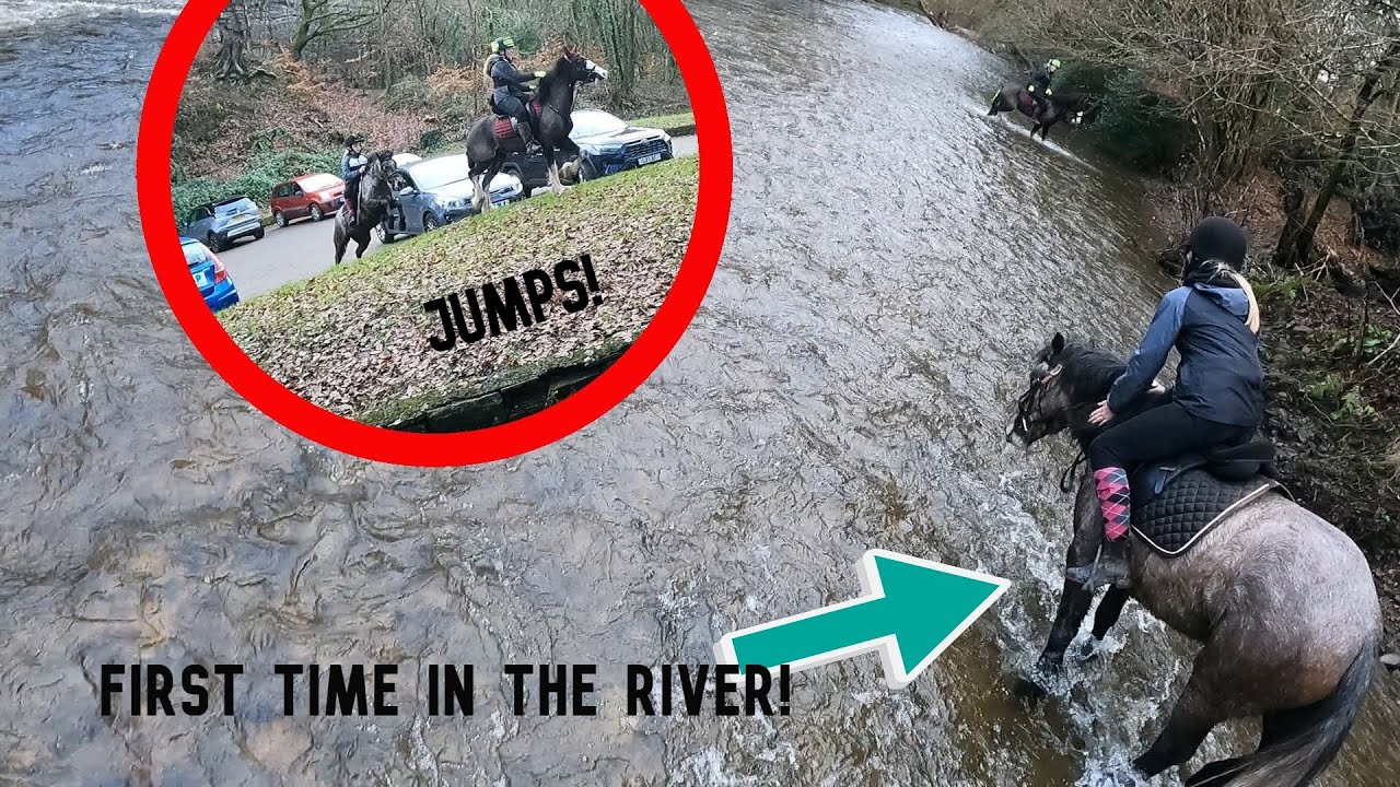 GOING IN THE RIVER & JUMPING UP A BANKING! | GOPRO HACK | THATOLLIEPONY - YouTube