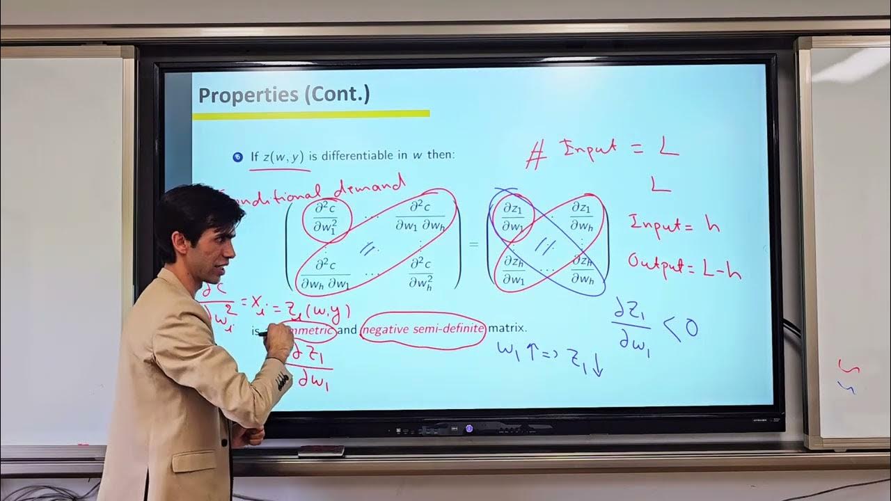 (M2P13) Producer Theory: Properties of Cost Function and Conditional Factor Demand Function ...