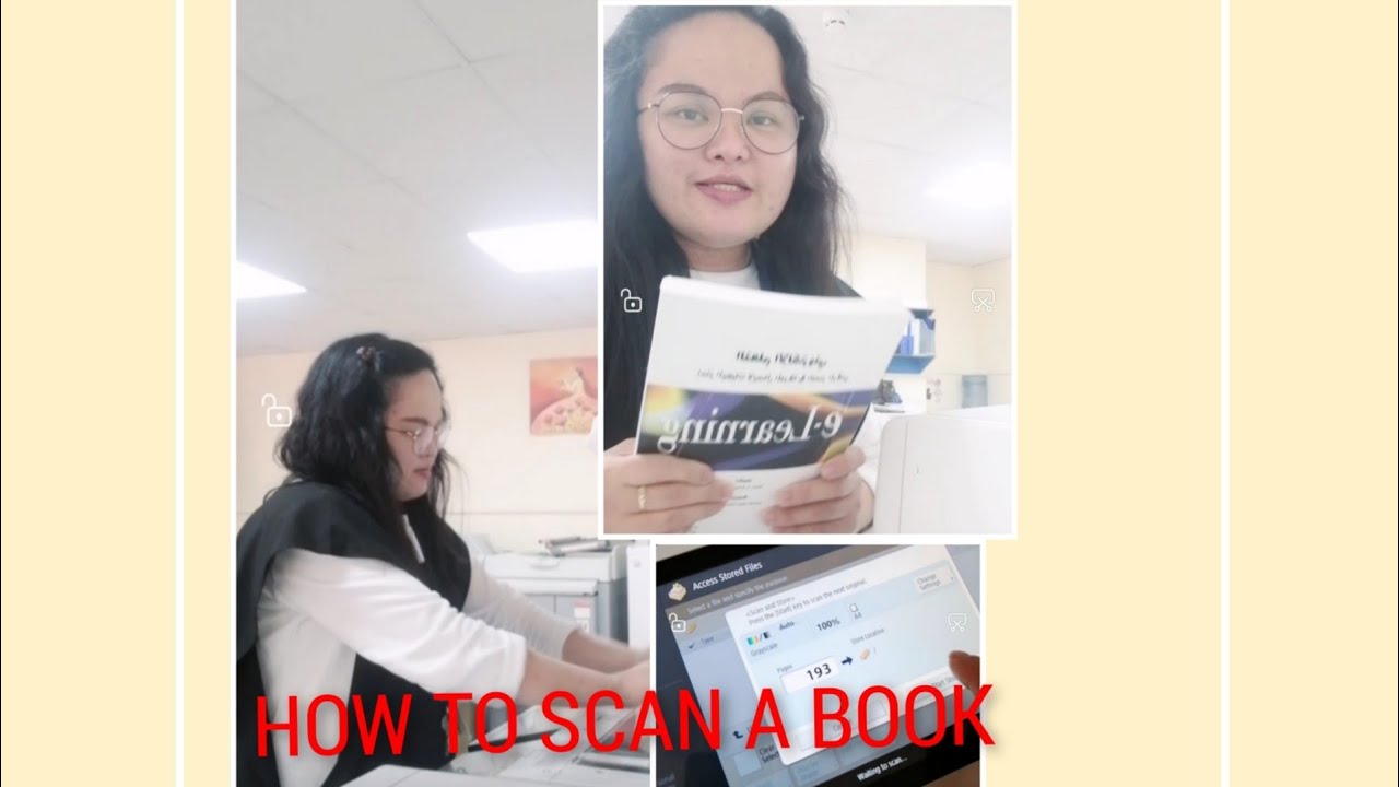 How to scan your document | Book from canon printer using flash drive ...