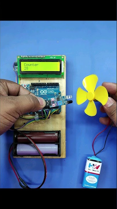 RPM counter Tachometer प्रोजेक्ट - YouTube