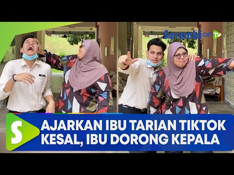 Viral Anak Ajarkan Ibu Peragakan Tarian TikTok, Ibu Dorong Kepala dan Tertawa