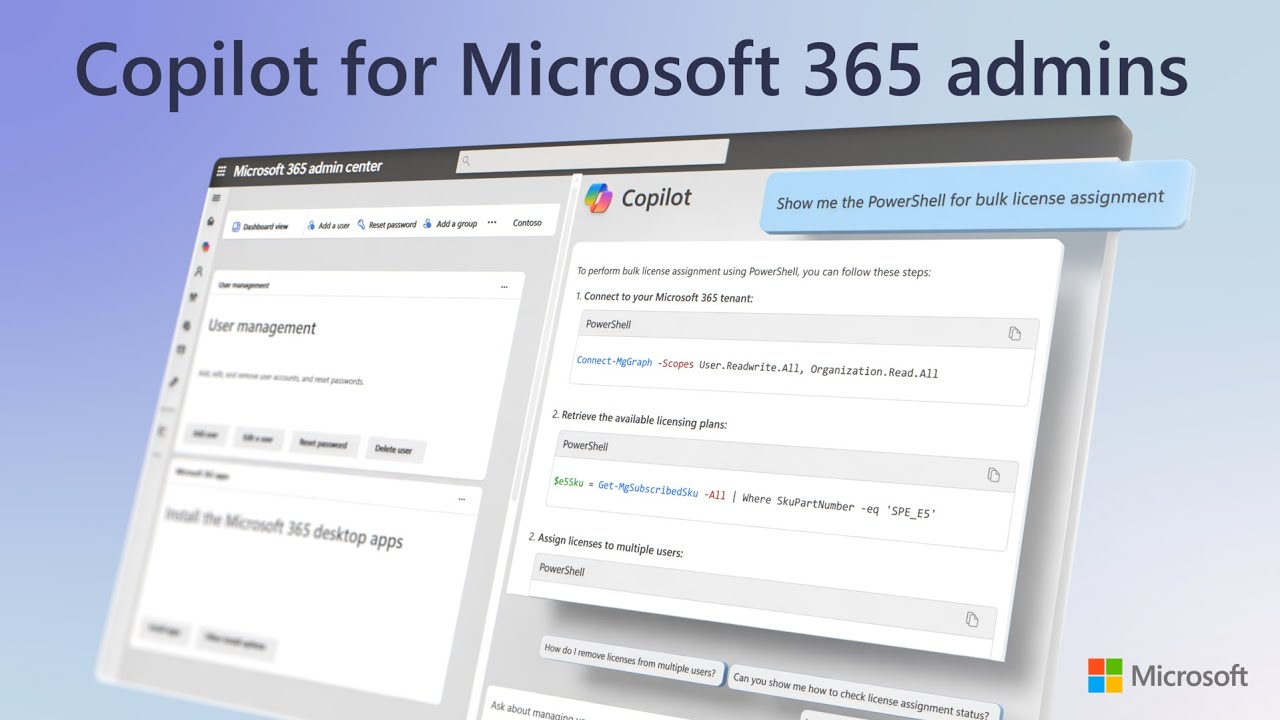A Copilot designed for admins - Introducing Copilot in the Microsoft 365 admin centers - YouTube