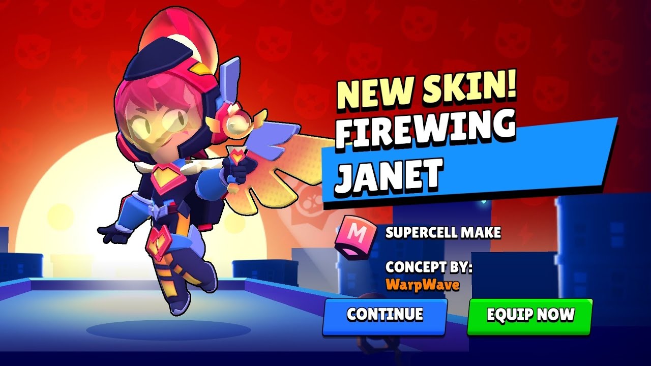 Getting Firewing Janet In Brawl Stars! - YouTube