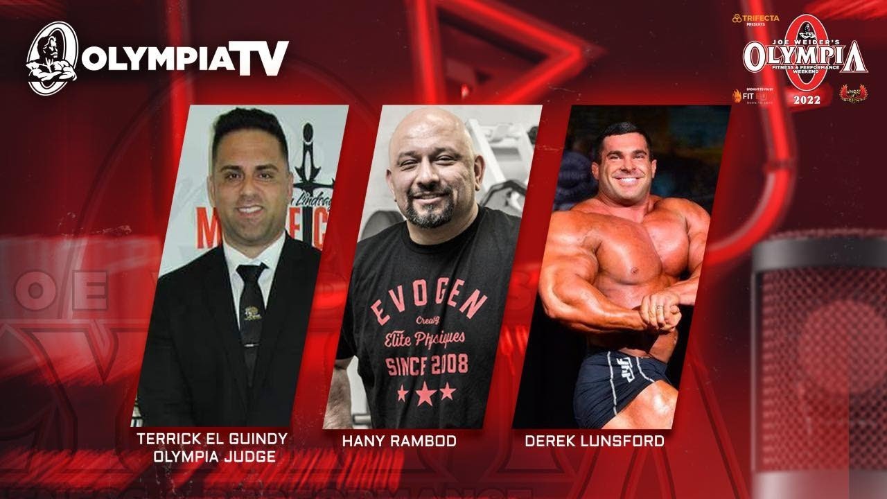 Derek Lunsford and Hany Rambod on Olympia TV - YouTube