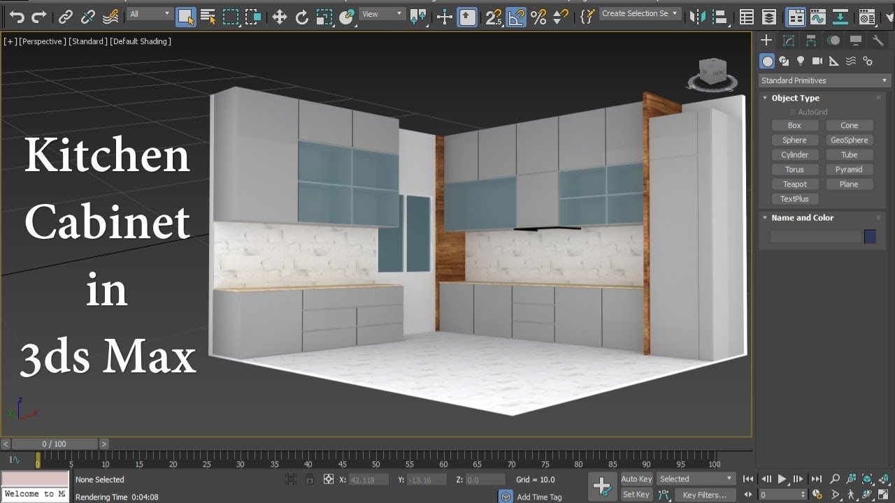 Kitchen Design in 3ds Max | Create cabinets very easy | 3d Modeling ...