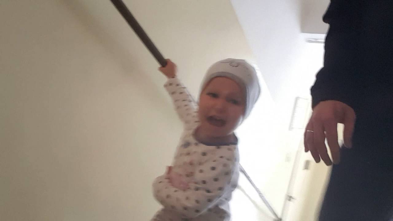 Baby REFUSES Help Climbing Stairs - YouTube
