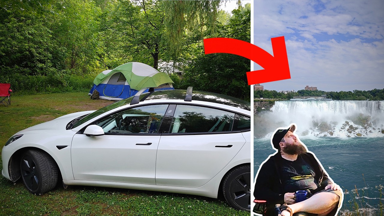 Tesla Model 3 Car Camping & Exploring Niagra Falls! - YouTube