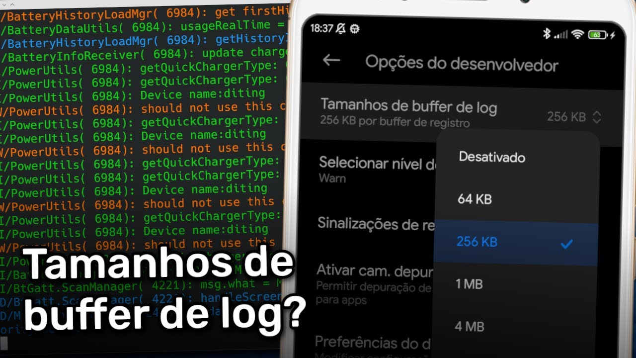 Pra que serve a opção "Tamanhos de buffer de log"? - YouTube