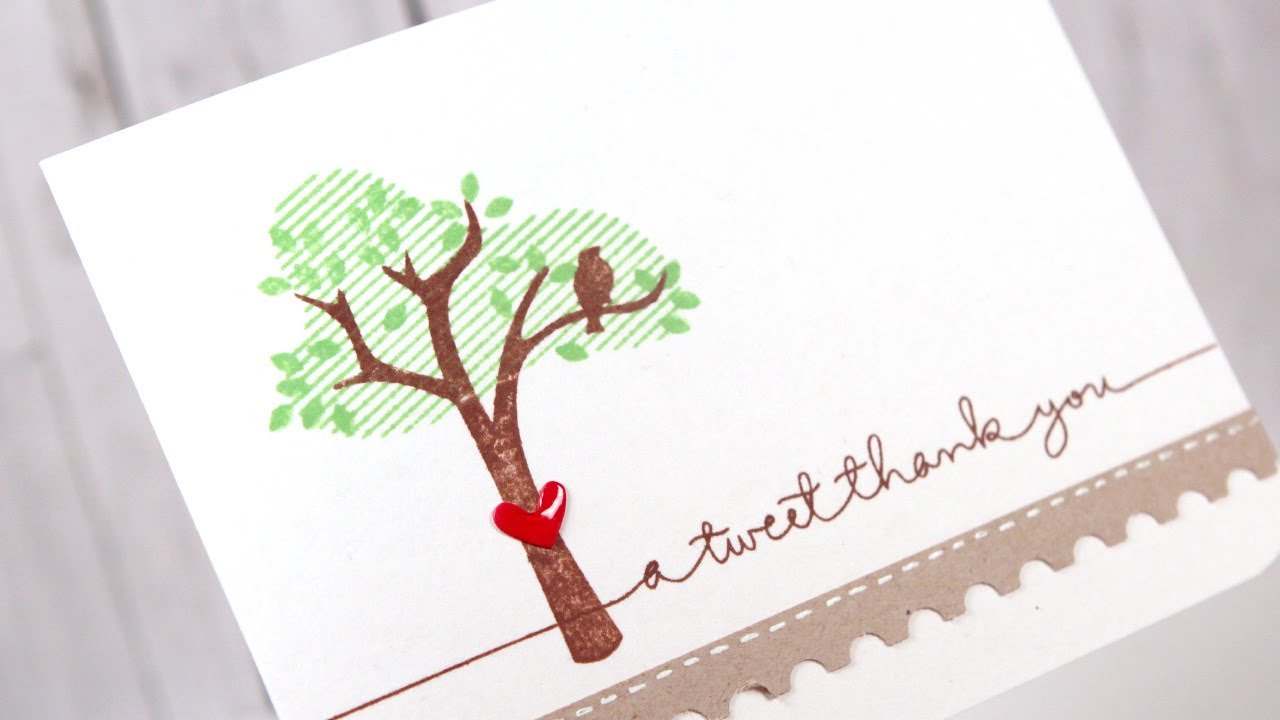 A Tweet Thank You (October 2013 Card Kit) - YouTube