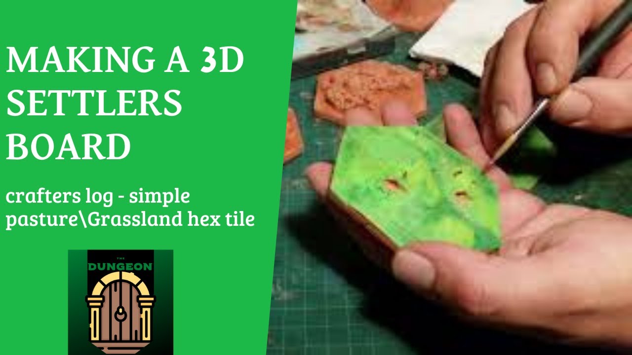 Making a 3D settlers of Catan game board - Pasture\Sheep tile ...