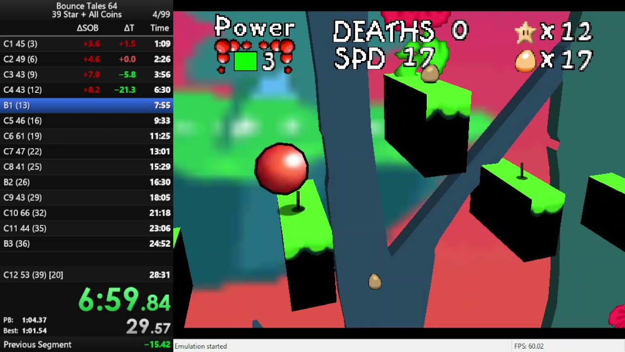 Bounce Tales 64 39 Star + All Coins (26:27) - YouTube