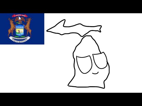 How to Draw Michigan - YouTube
