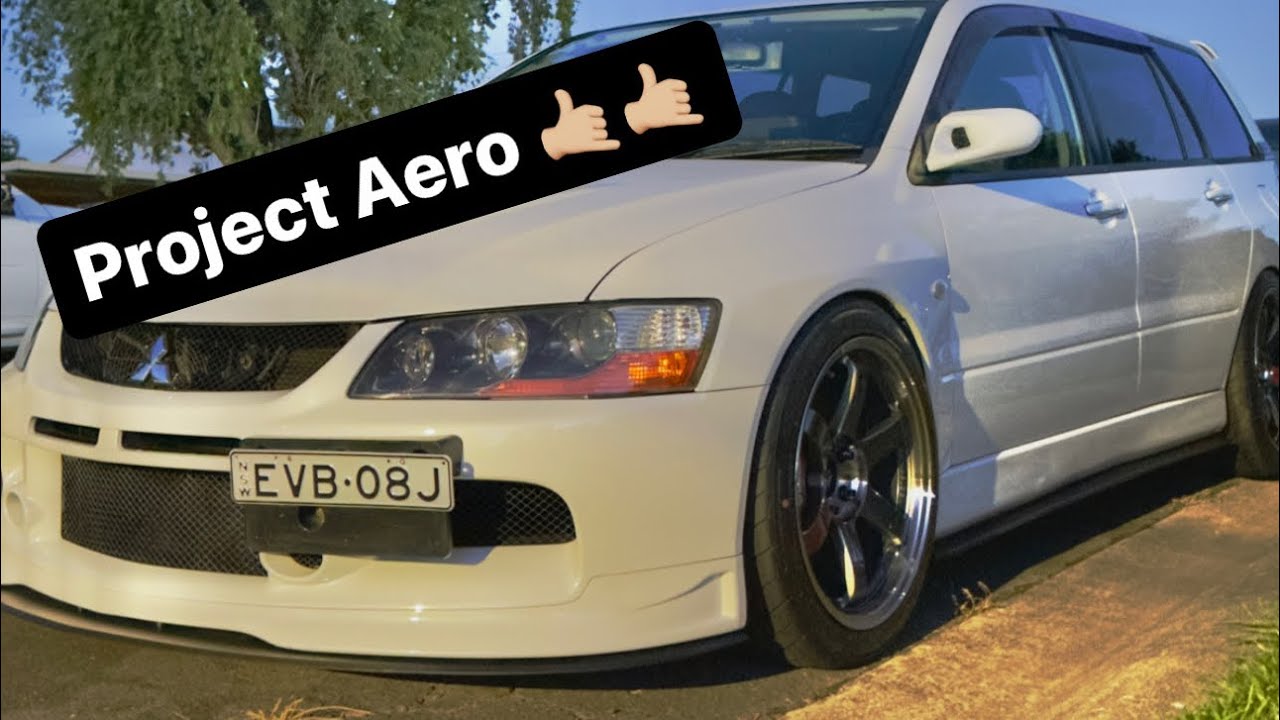 Project Aero front splitter install on Evo 9 - YouTube