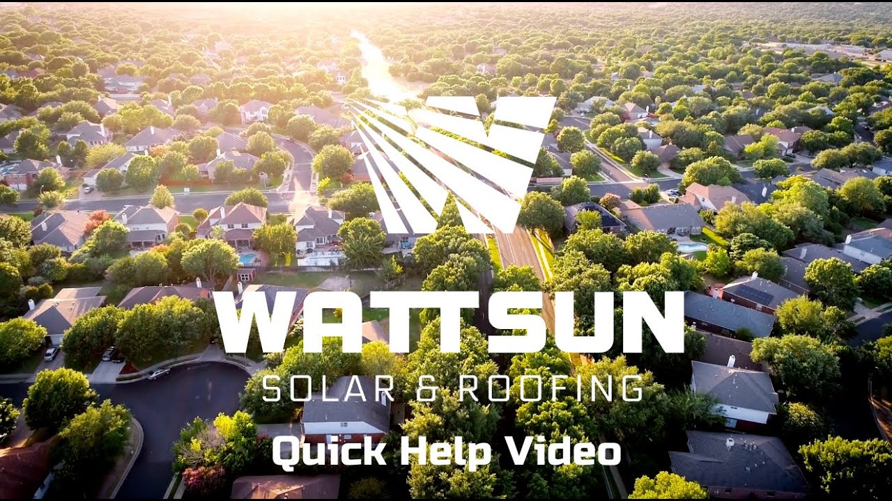 WattSun Quick Help Video #1: Your Solar, Home, and Utility Company ...