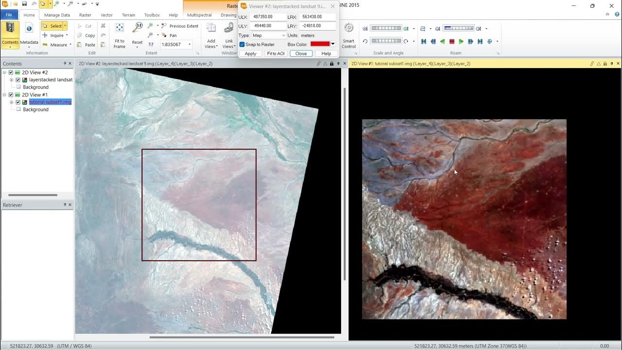 HOW TO SUBSET/CLIP RASTER USING ERDAS IMAGINE 2015 @SUBSETING @GIS USING @INQUIREBOX @AOI ...